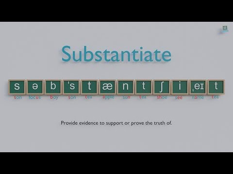 How to pronounce Substantiate ?