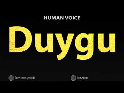 How To Pronounce Duygu