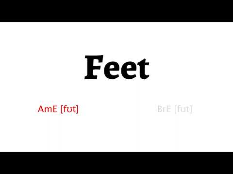 How to Pronounce feet in American English and British English