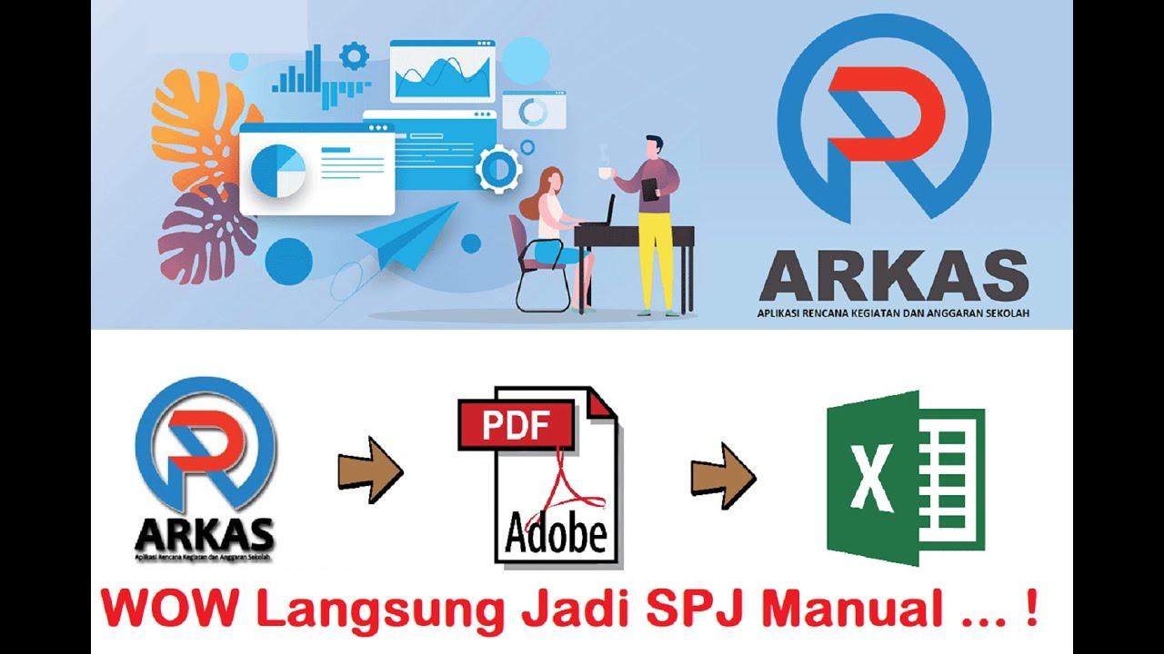 TERBARU 2022...CONVERT KERTAS KERJA ARKAS 3.3 DARI PDF KE EXCEL LANGSUNG JADI ...!