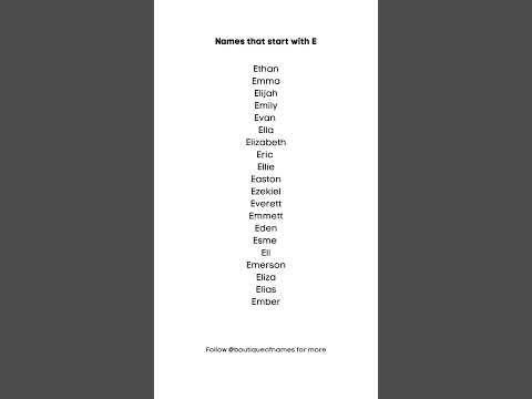 Names that start with “E” #names #name #namesuggestions #namemeaning #music #lisa #kpop #namedrop