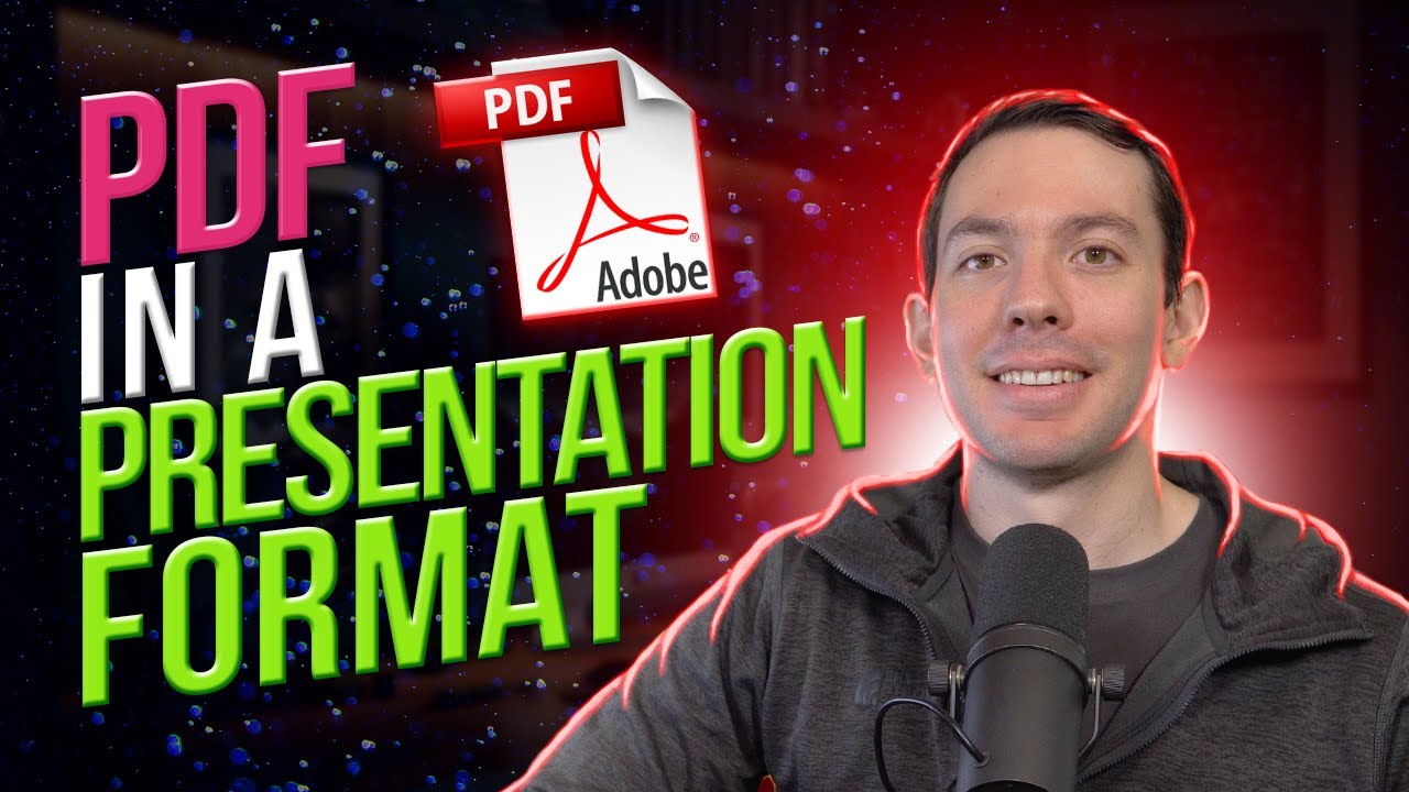 How to use a PDF in a presentation format (Adobe Reader)