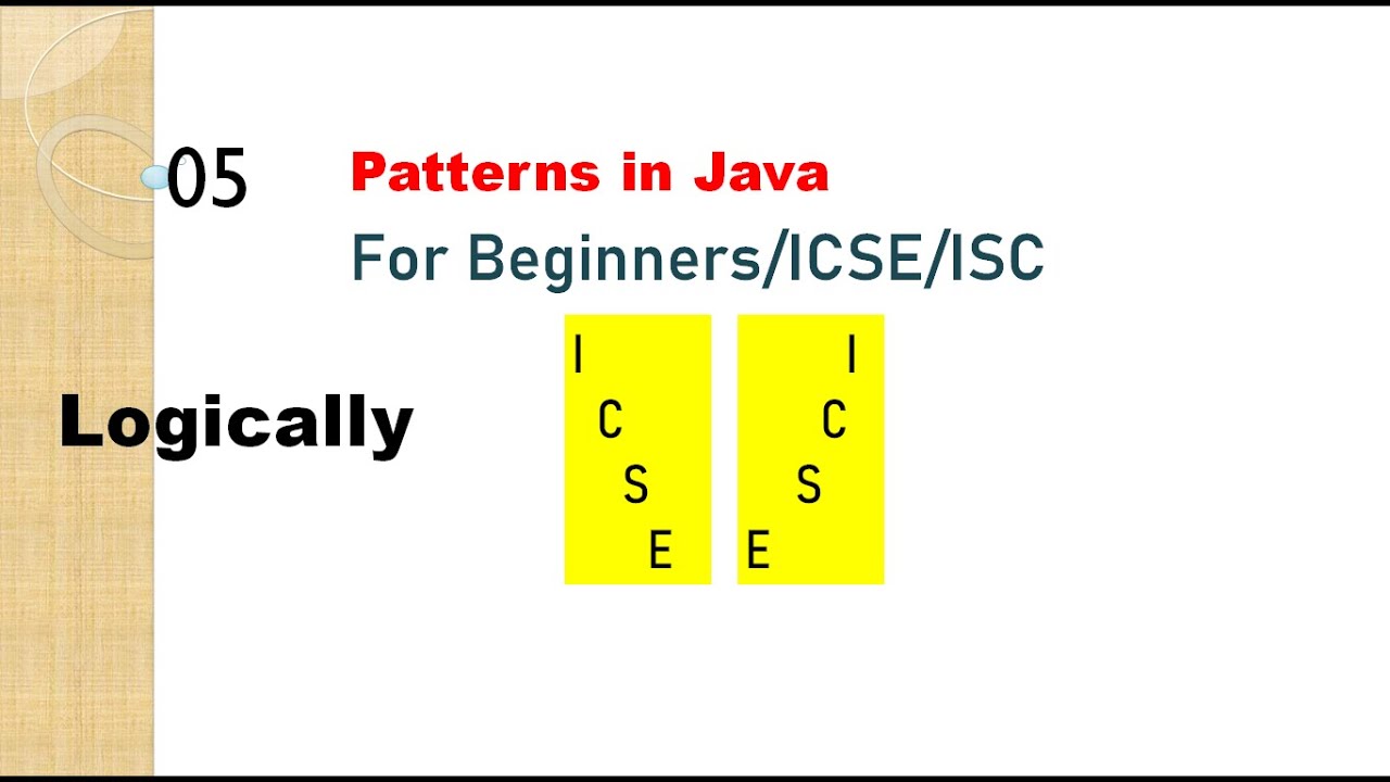 Patterns in Java - 05 ICSE 10/9/Java Learners || Nested for loop in Java || Computer Wallah