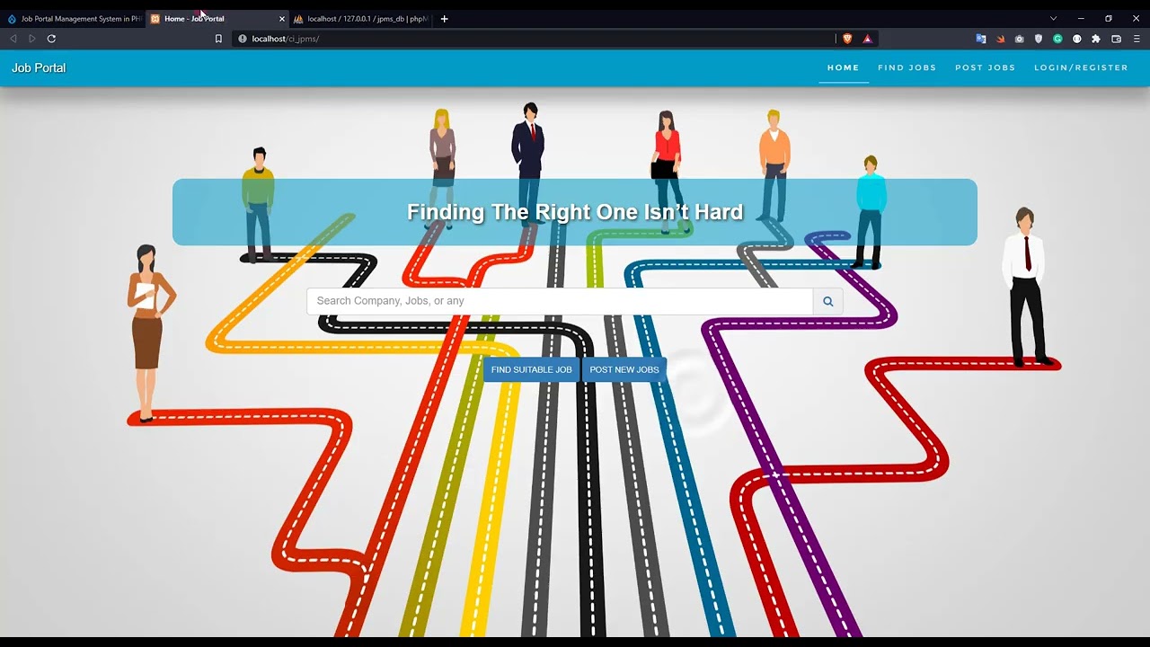 Job Portal Management System in PHP using CodeIgniter Framework DEMO