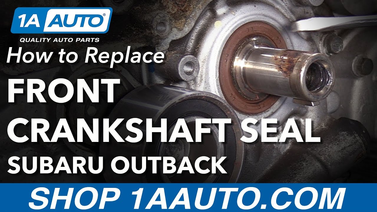 How to Replace Crankshaft Seal 04-09 Subaru Outback