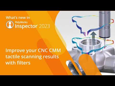 What's new in PolyWorks 2023 - Improve your CNC CMM tactile scanning results with filters