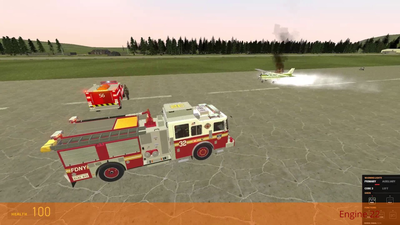 GMFD: Small Plane Fuel Spill/Fire