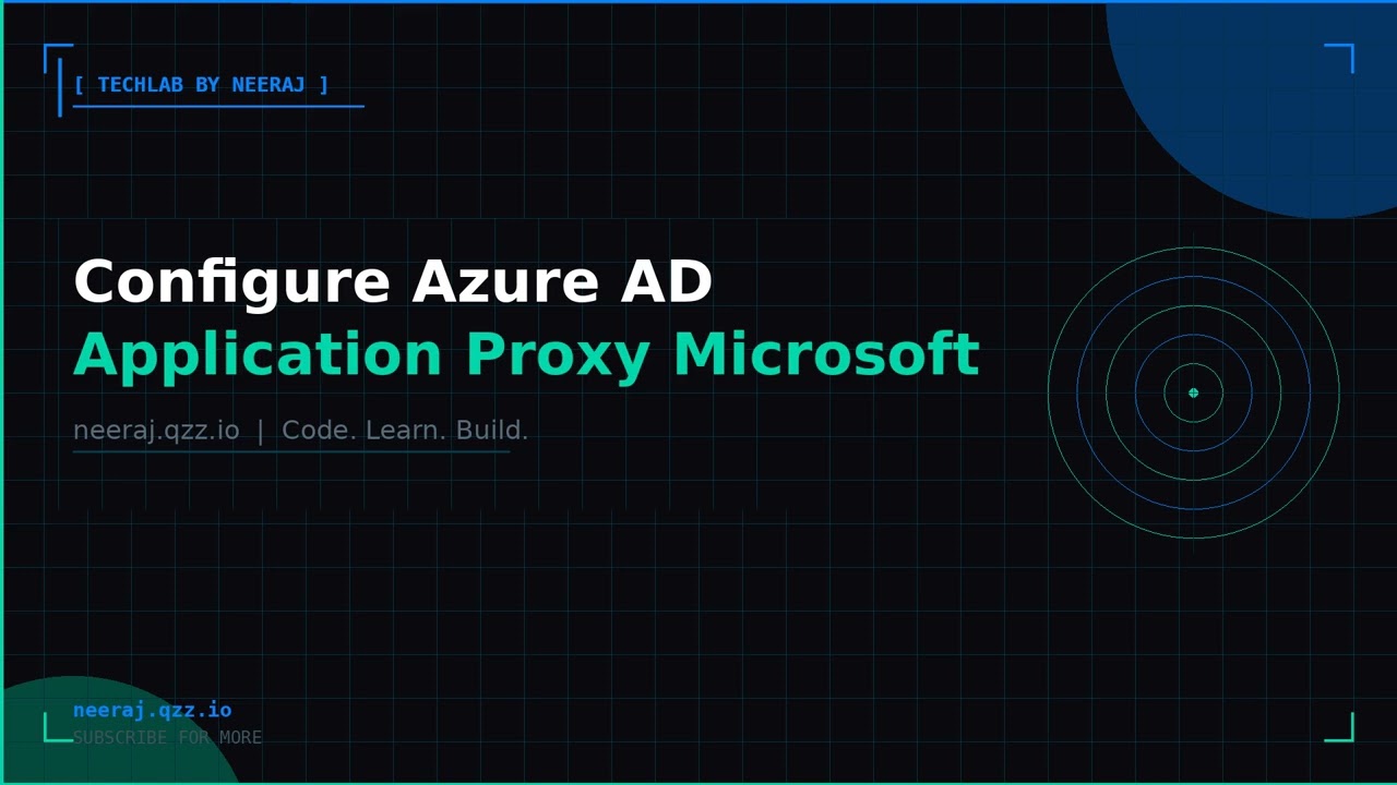 Configure Azure AD Application Proxy | TechLab by Neeraj