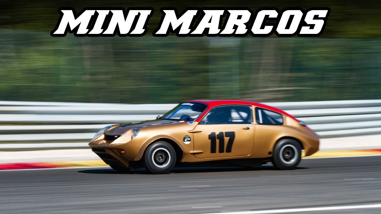 1965 Mini Marcos GT at Spa 2023 | Mini chassis, Marcos body