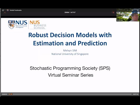 Robust Decision Models with Estimation and Prediction