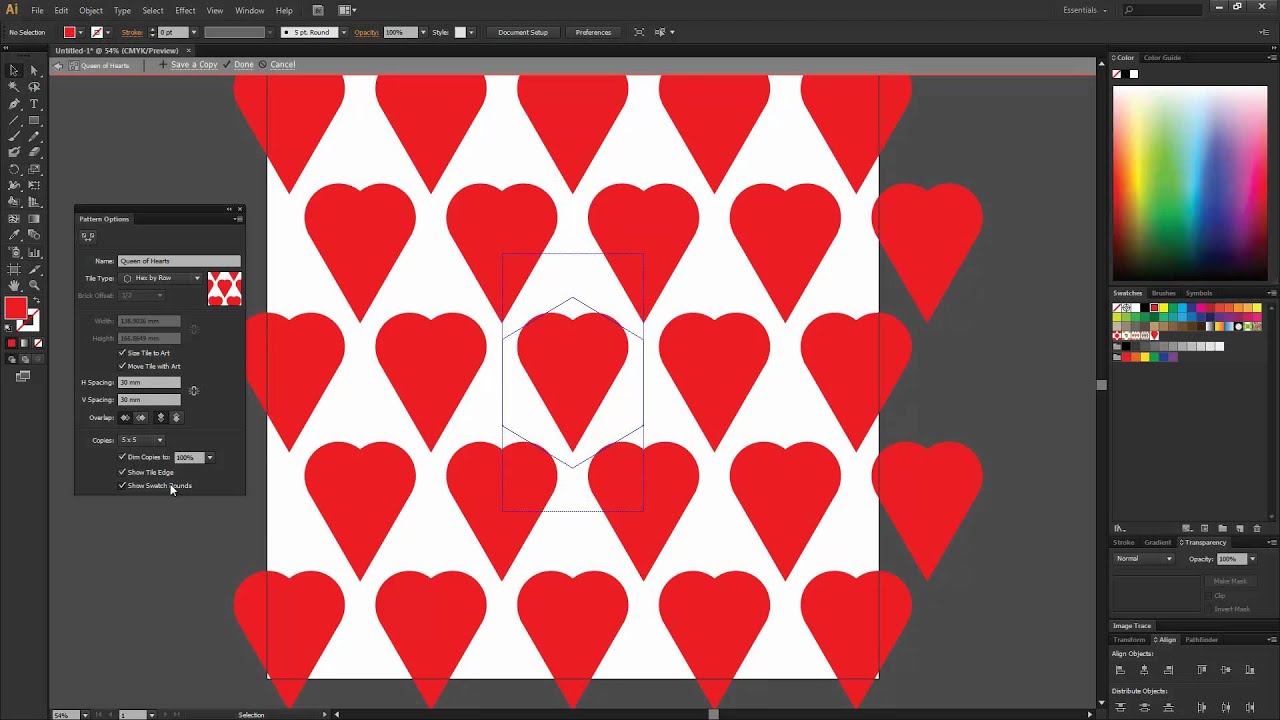 Illustrator CS6 - Pattern Making Tool Tutorial