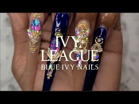 BLUE IVY IVY LEAGUE BEGINNER FRIENDLY NAILS