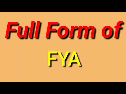 Full form of FYA