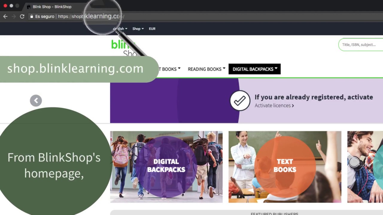 Tutorial | Buying digital books on BlinkShop