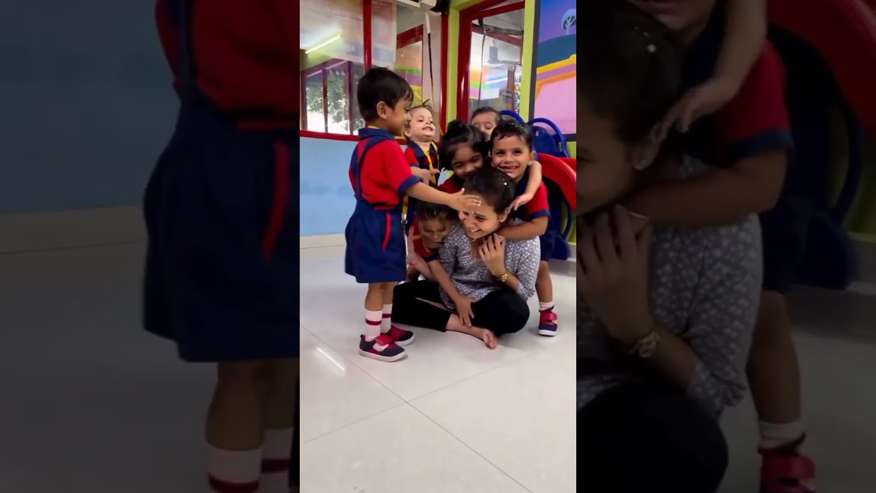 When our kids meet their teacher. #bachpanplayschool #shorts