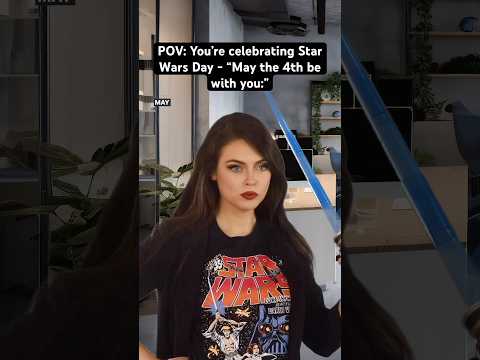 POV: You’re celebrating Star Wars Day - “May the 4th be with you.” #nostalgia #millennials #90skids