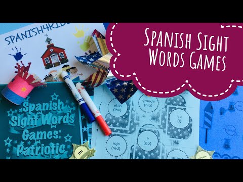 🇺🇸 Spanish Sight Words Fun Game Ideas