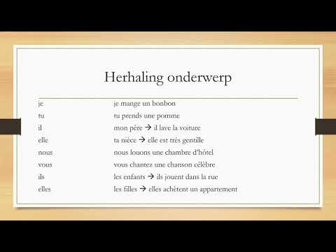 Vervanging van zinsdelen in het Frans