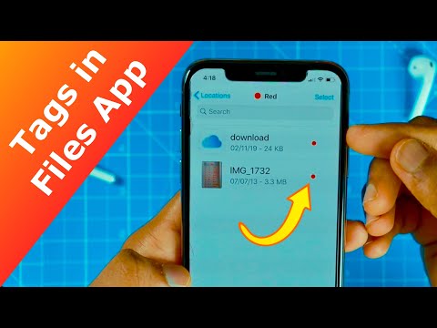 How to use TAGS in Files App on iPhone!