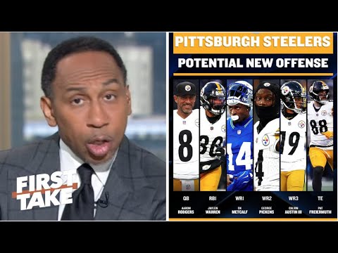FIRST TAKE | Aaron Rodgers is going to Steelers! - Stephen A. claims Steelers are Playoff Team