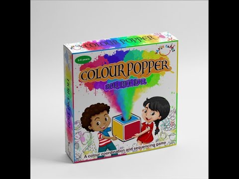 Colour Popper - Roll Dice Roll - Color Identification Coordination Sequencing game for preschoolers