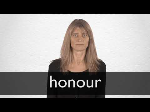 How to pronounce HONOUR in British English