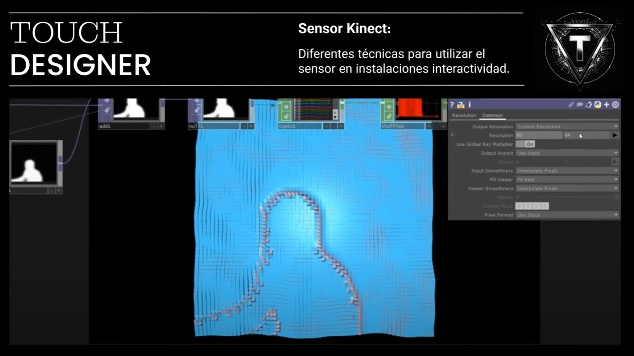 Sensor Kinect  - Touchdesigner tutorial Español