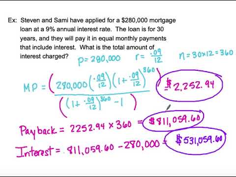 Lesson 10.2 Calculating Monthly Payments on Mortgage Loans