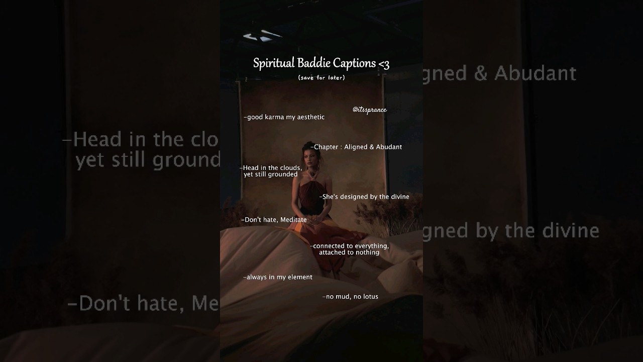 spiritual baddie captions for Insta 🪻🪬 #aesthetic #shortsfeed