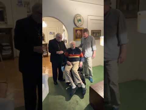Fr. Pat Moloney with Malachy McCourt