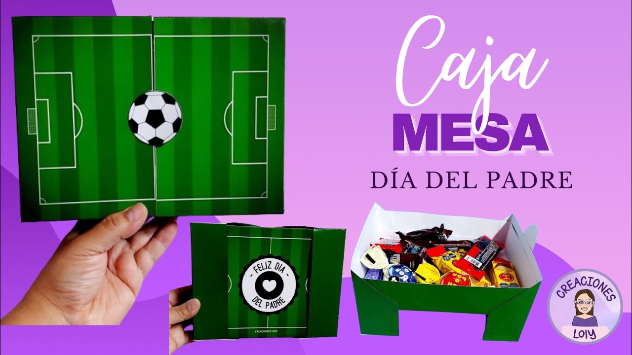 CAJA MESA FUTBOL ⚽️ Especial día del padre 👨