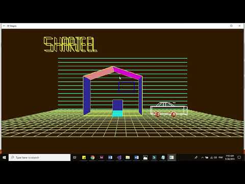 3D HOME | 3D CAR | 3D NAME IN OPENGL WITH C++ USING GLUT LIBRAARY