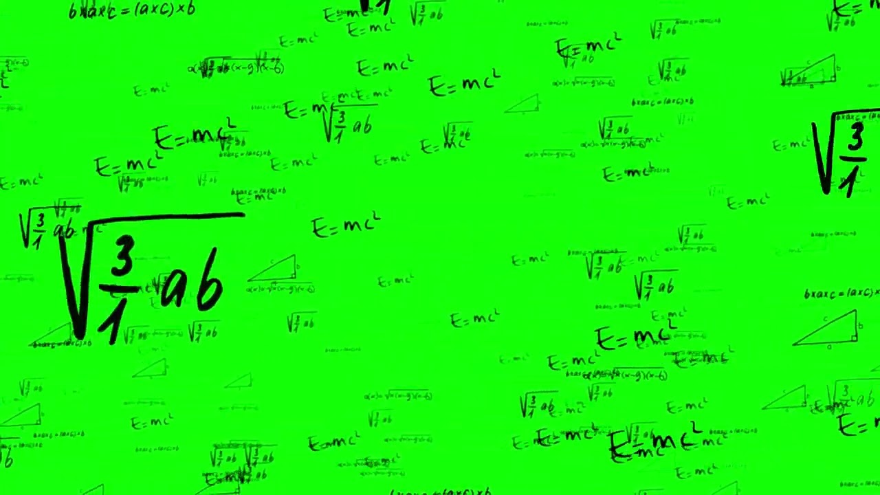 Math #equations and formulas flying and disappearing in distance loop Background Animation