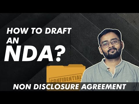 How to draft a NON-DISCLOSURE AGREEMENT [NDA] | Rohit Pradhan