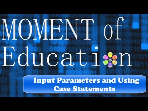 Stored Procedures: Input Parameters and Using Case Statements