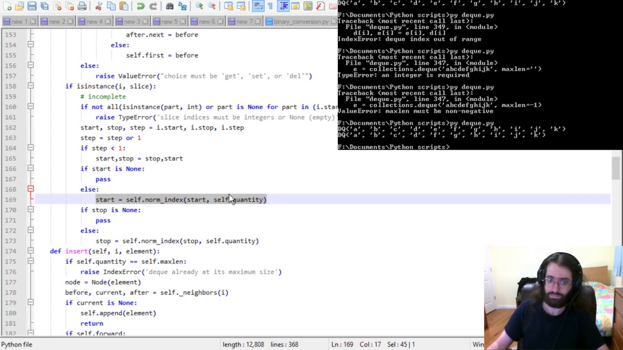 Let's Code Python: Deque, Part 8