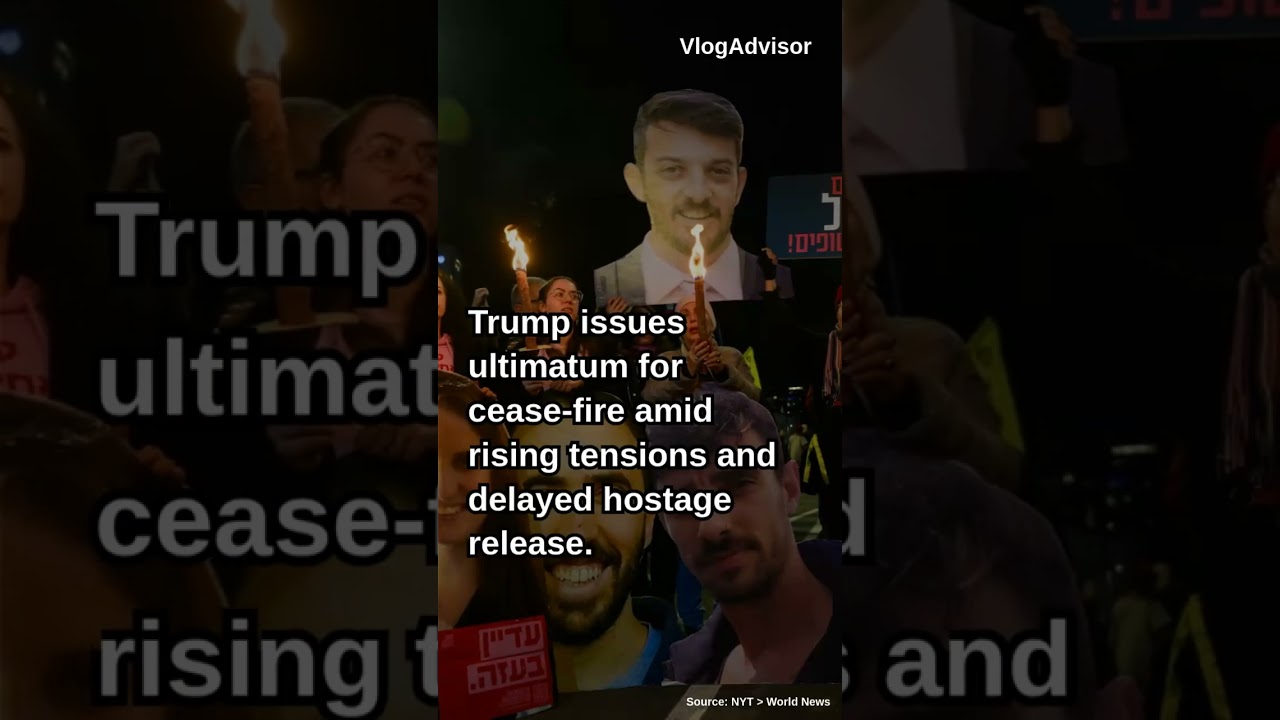 Trump Issues Cease-Fire Ultimatum After Hamas Postpones Release of Isr