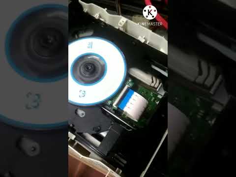 inside a working DVD player