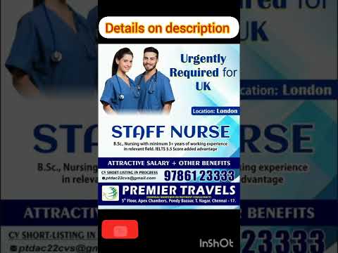 Staff nurses Urgent Requirement for UK