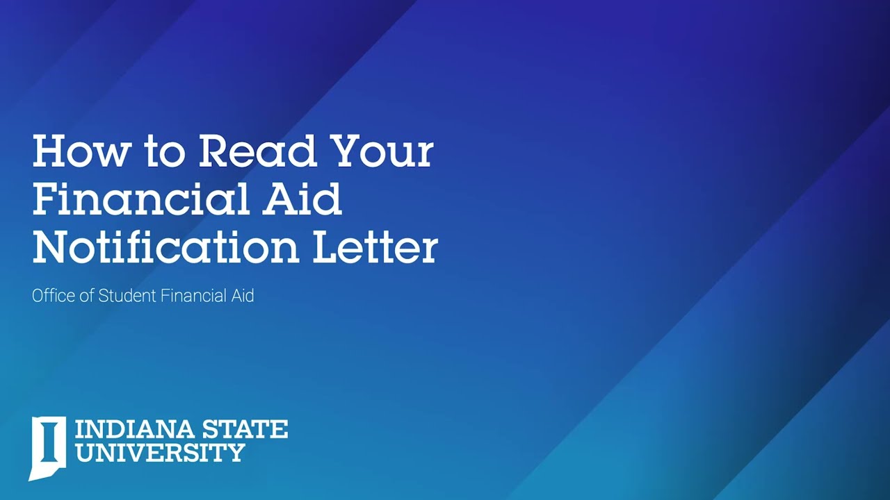 2026 How to Read Your Financial Aid Notification Letter