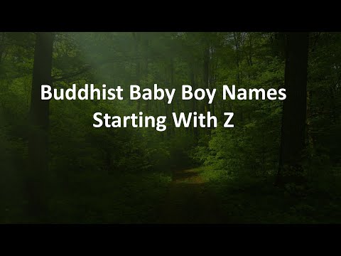 Buddhist Baby Boy Names Starting With Z