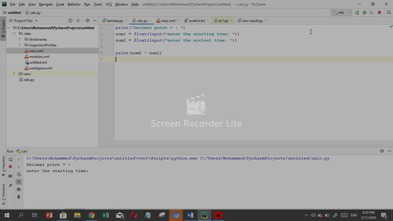 How to calculate time difference using python