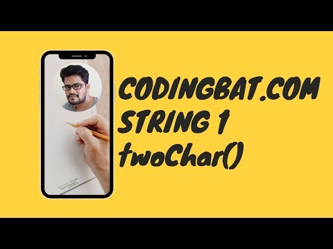 18 Codingbat | String 1 | twoChar | Java coding practice | UiBrains | by Naveen Saggam