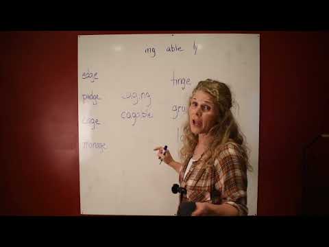 Lesson 22 How to Teach Grammar: Adding Suffixes to Words ending with ge