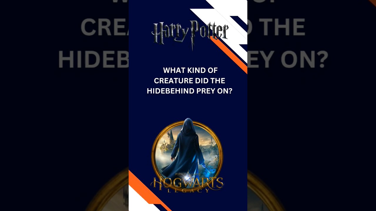 In Hogwarts what kind of creature did the Hidebehind prey on? #quiz #hogwarts #harrypotter #gaming