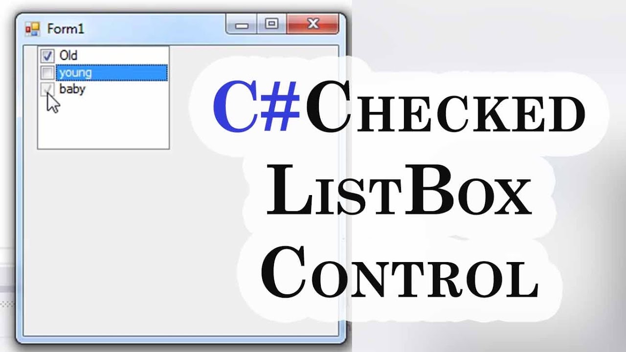 052 - C# Checked ListBox Control