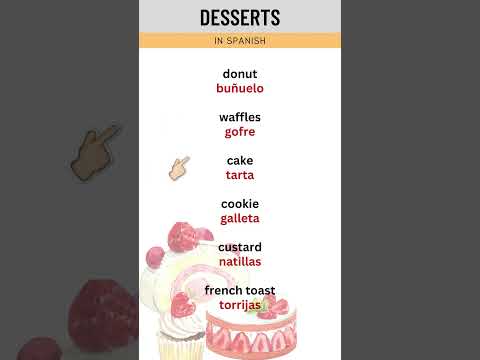 Deserts and Treats in Spanish