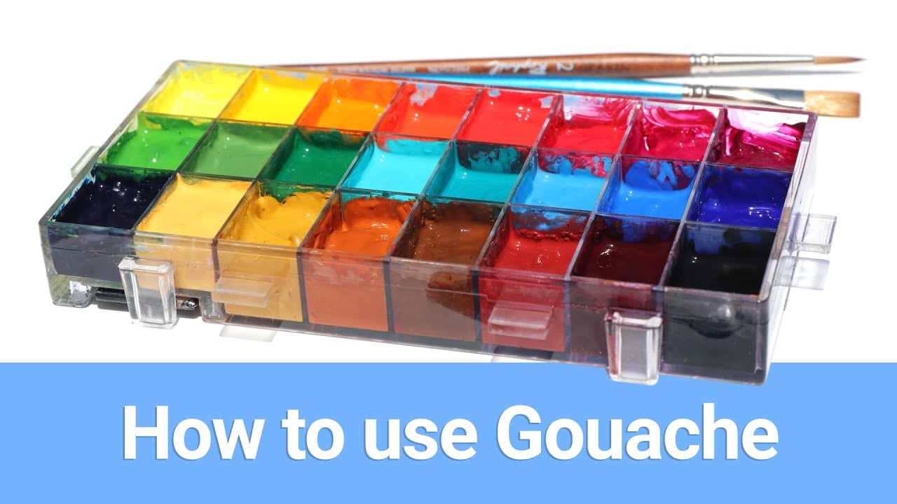 How I Use Gouache - Gouache painting tutorial