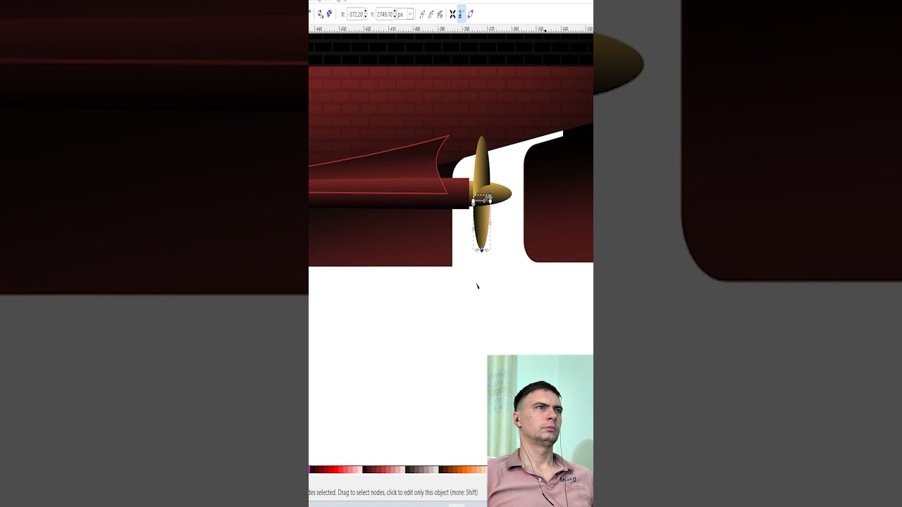 How I animate a ship in vector, animation of a vector image of the Athenia liner #naval #animation