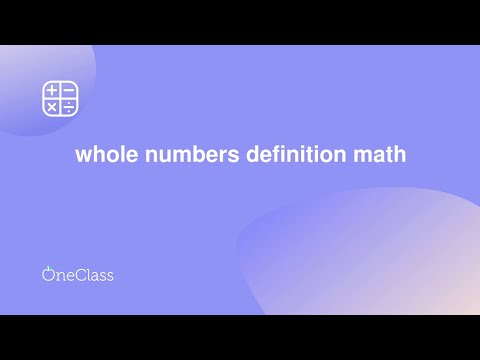 whole numbers definition math